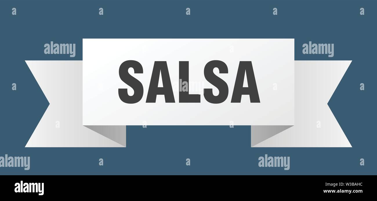 salsa ribbon. salsa isolated sign. salsa banner Stock Vector Image ...
