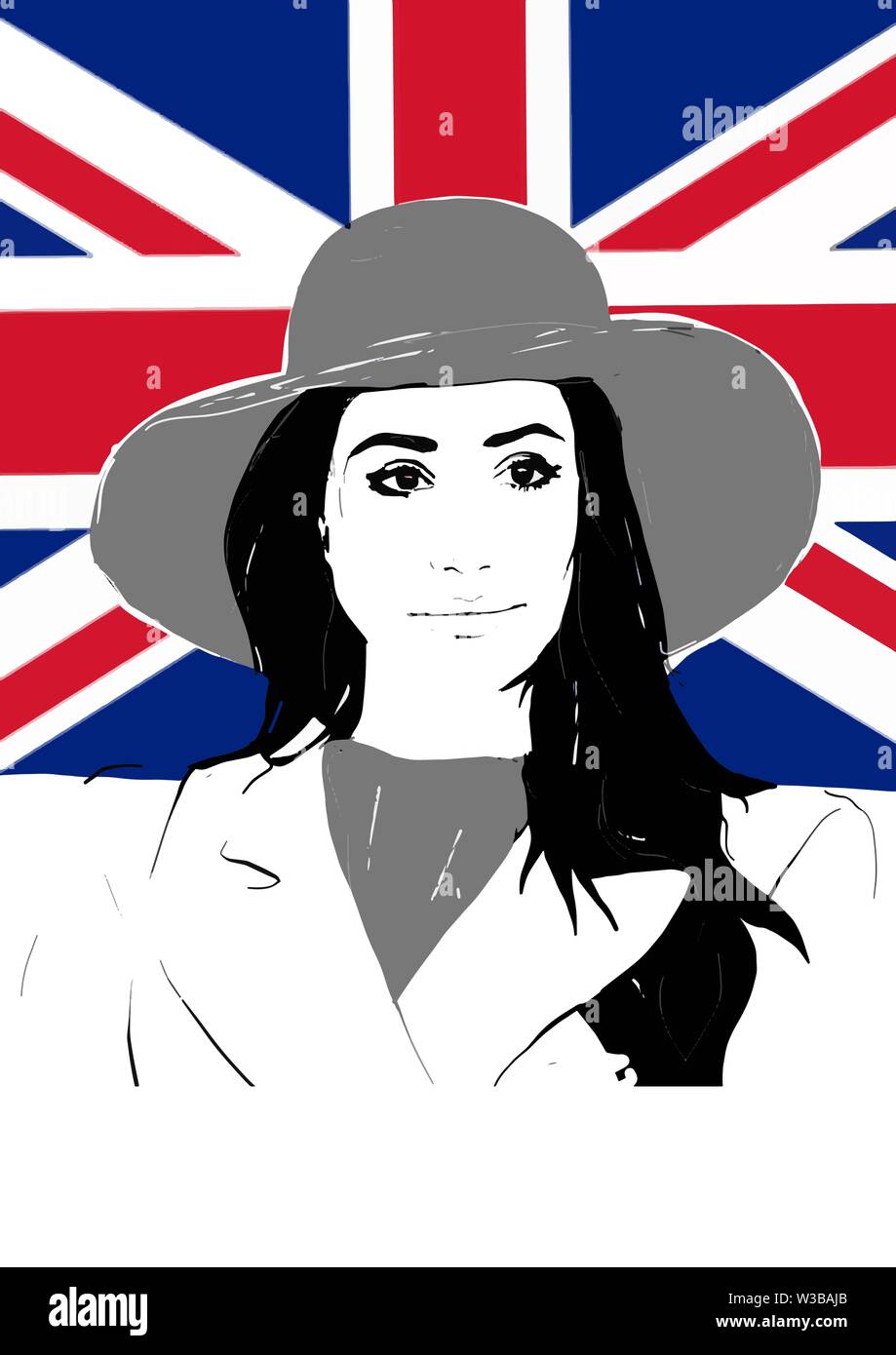 meghan markle Illustration. Vector illustration meghan markle Stock ...