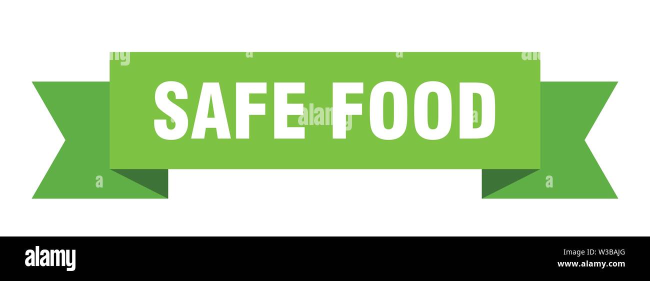 safe food ribbon. safe food isolated sign. safe food banner Stock ...