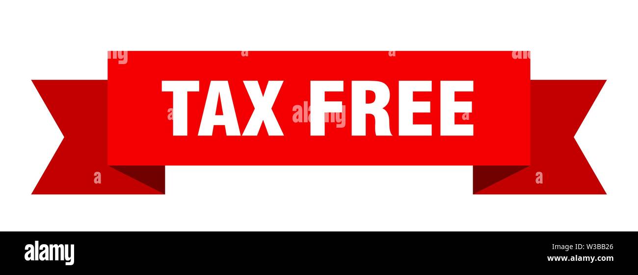 tax free ribbon. tax free isolated sign. tax free banner Stock Vector ...