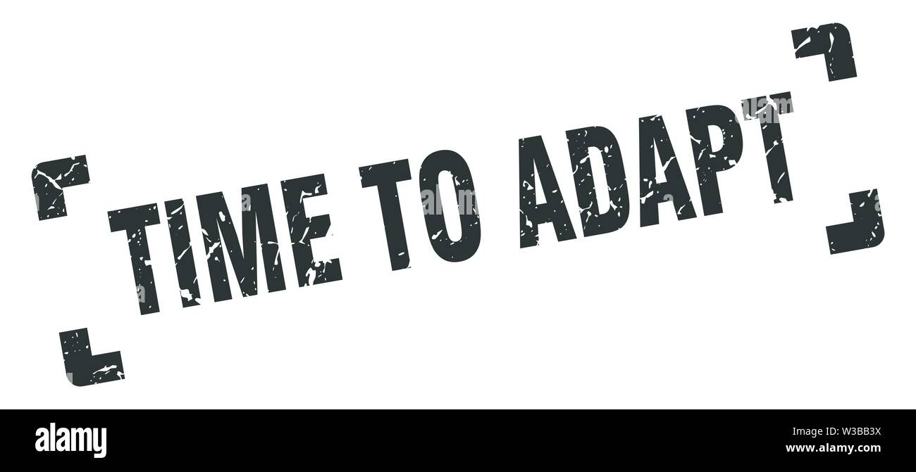 Time to adapt vector vectors hi-res stock photography and images - Alamy