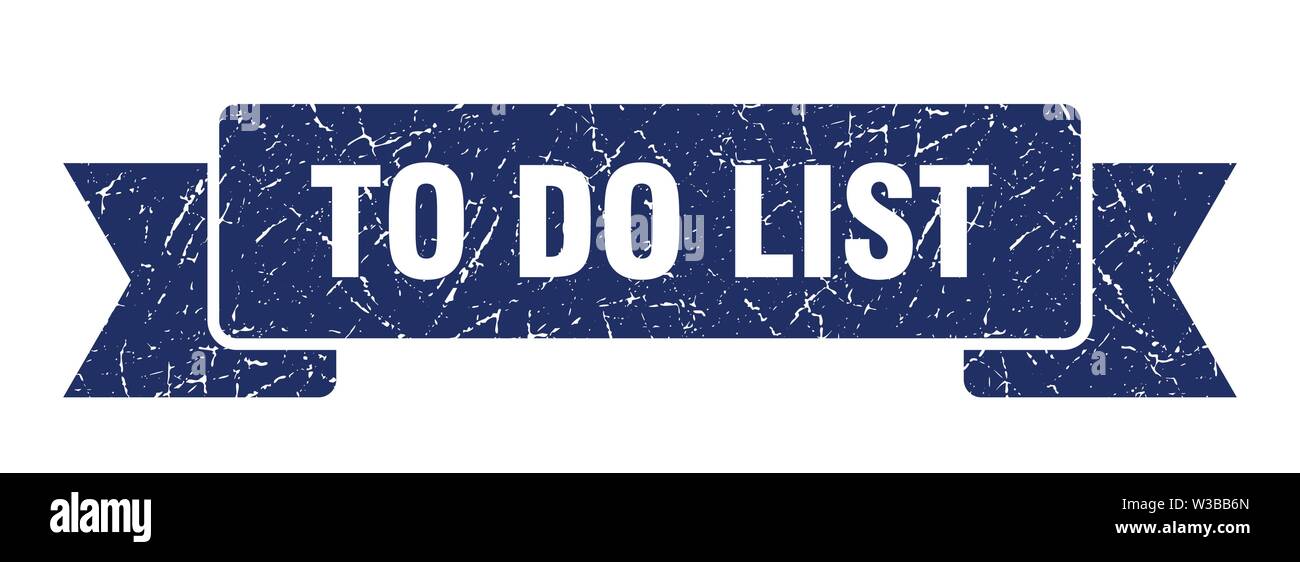 to do list grunge ribbon. to do list sign. to do list banner Stock ...
