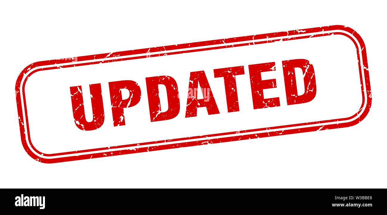 updated stamp. updated square grunge sign. updated Stock Vector Image ...