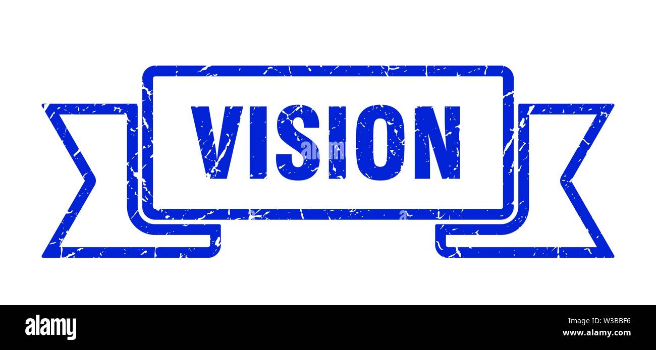 vision grunge ribbon. vision sign. vision banner Stock Vector Image ...
