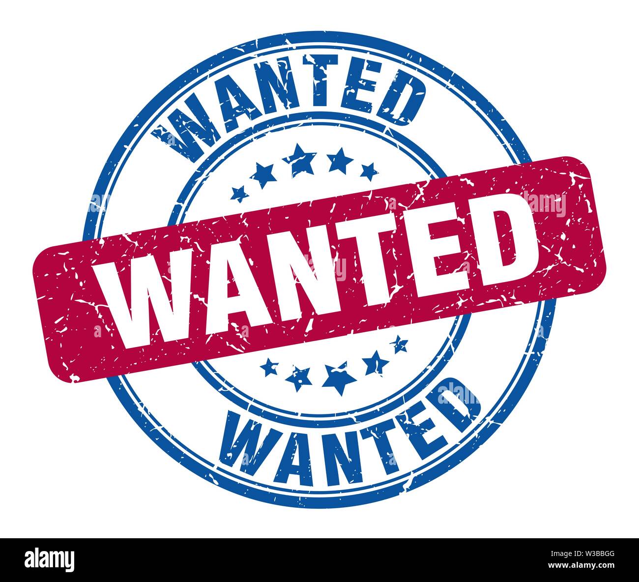 wanted stamp. wanted round grunge sign. wanted Stock Vector Image & Art ...