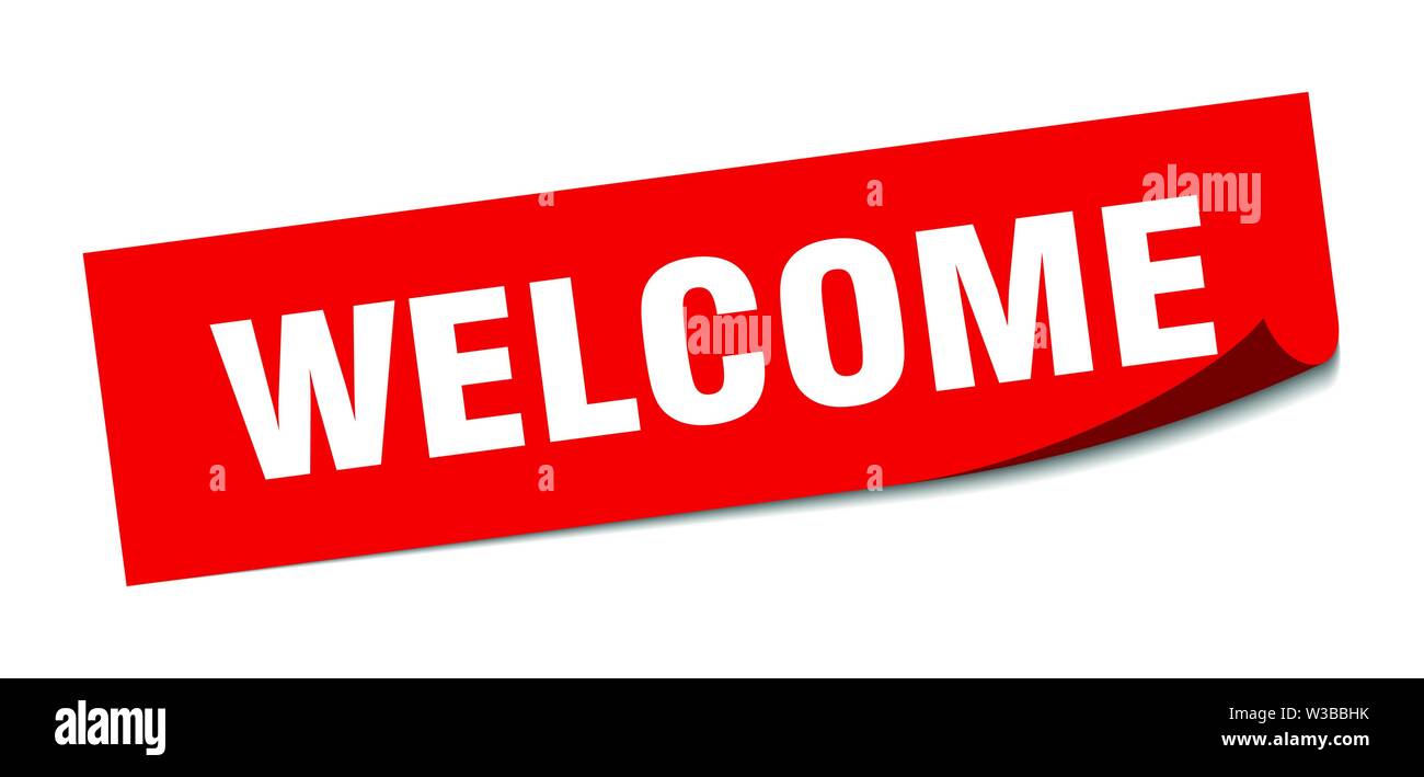 welcome sticker. welcome square isolated sign. welcome Stock Vector ...