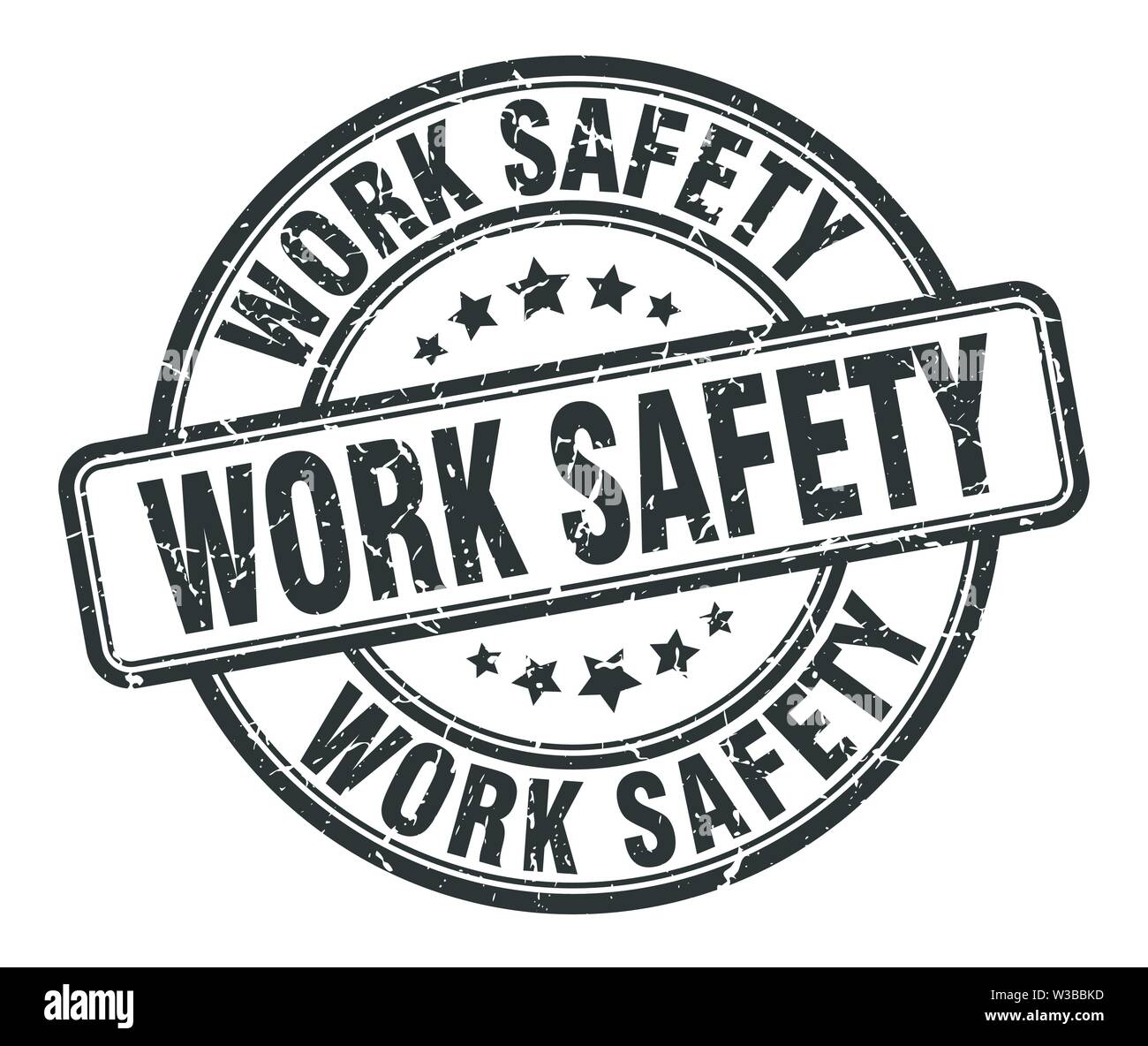 work safety stamp. work safety round grunge sign. work safety Stock ...