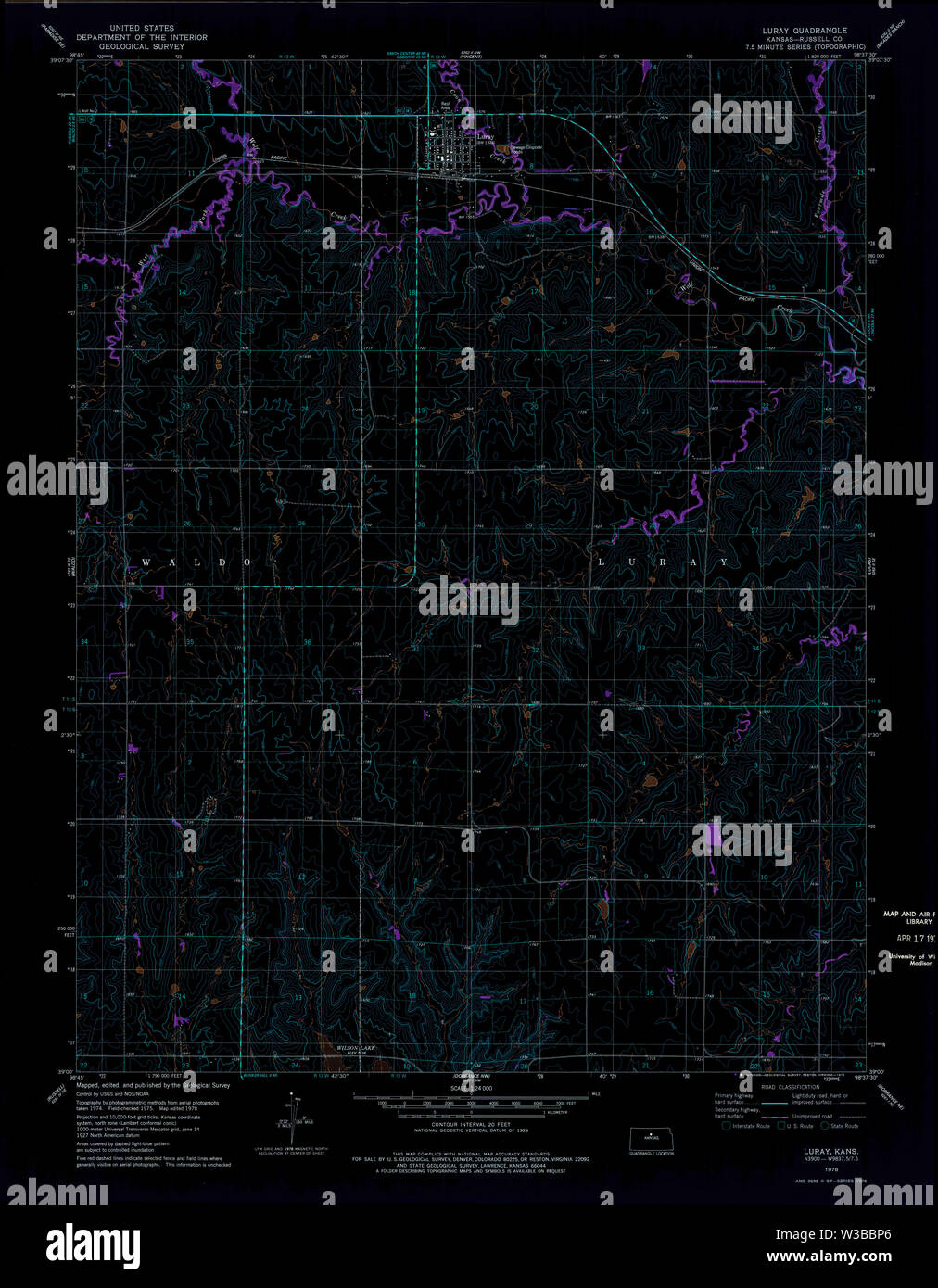 Map of luray hi-res stock photography and images - Alamy