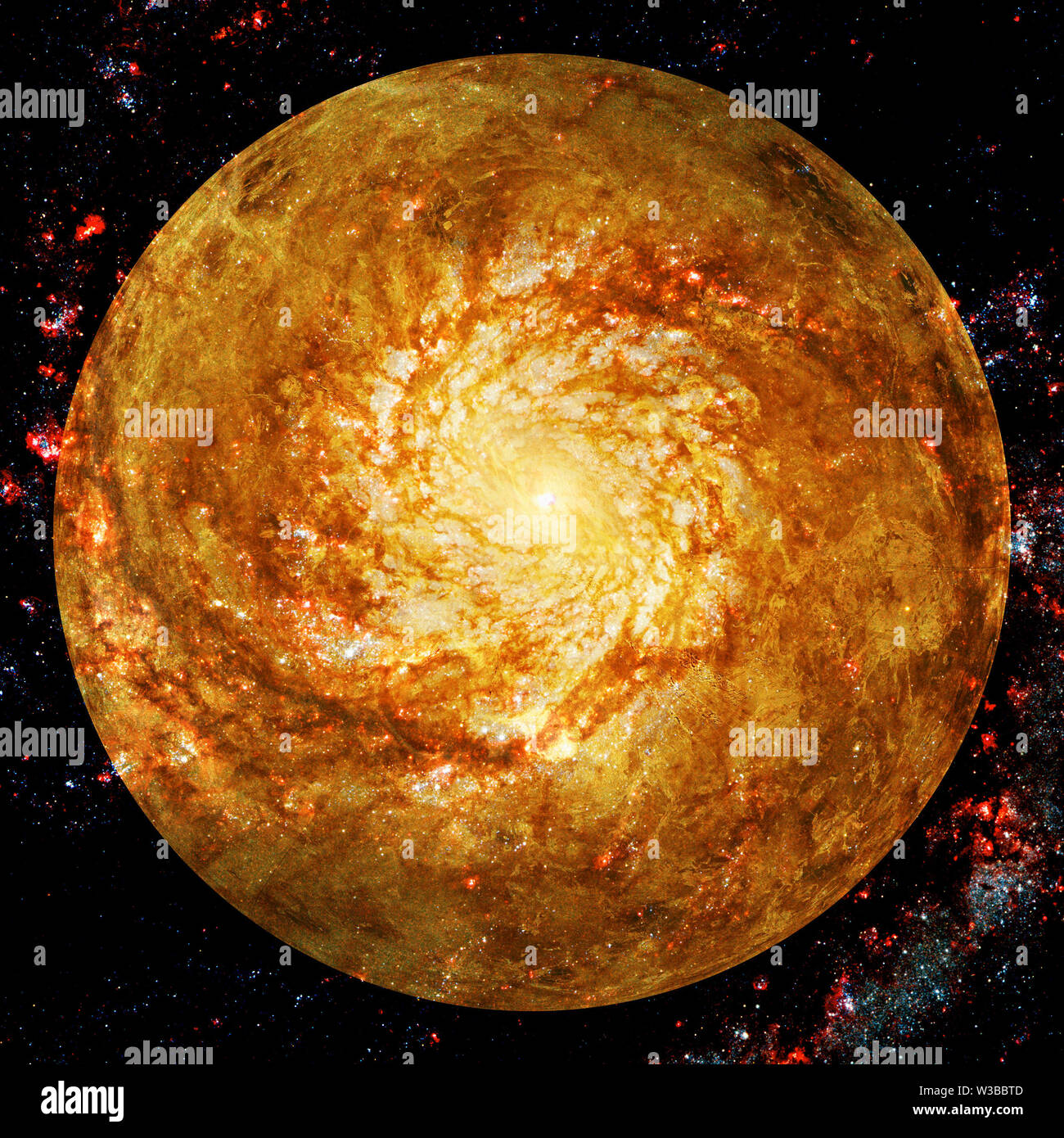 Planet Venus. Cosmos art. Elements of this image furnished by NASA ...