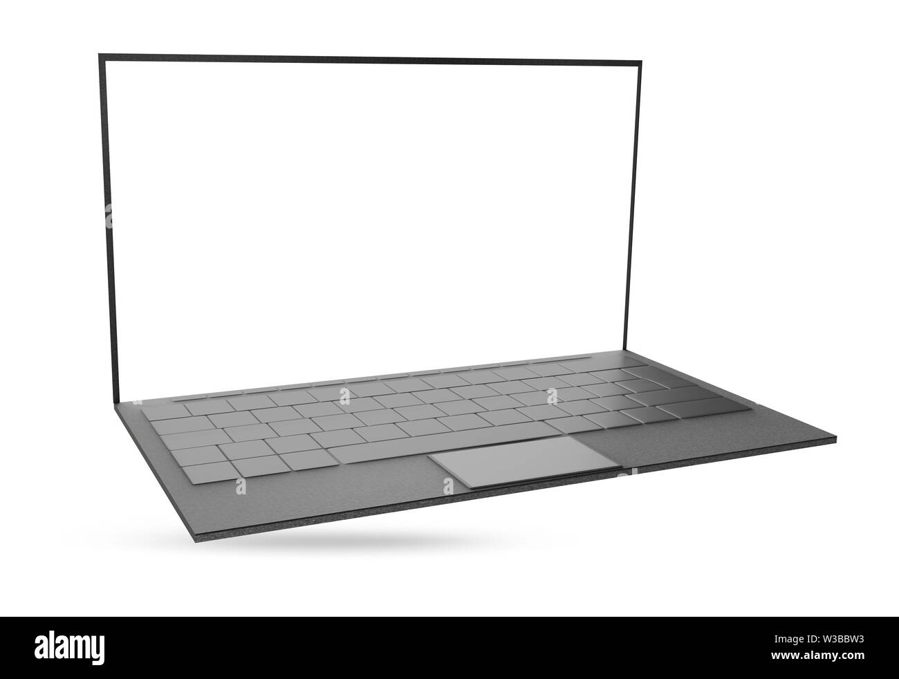 computer notebook laptop 3d-illustration isolated on white Stock Photo ...