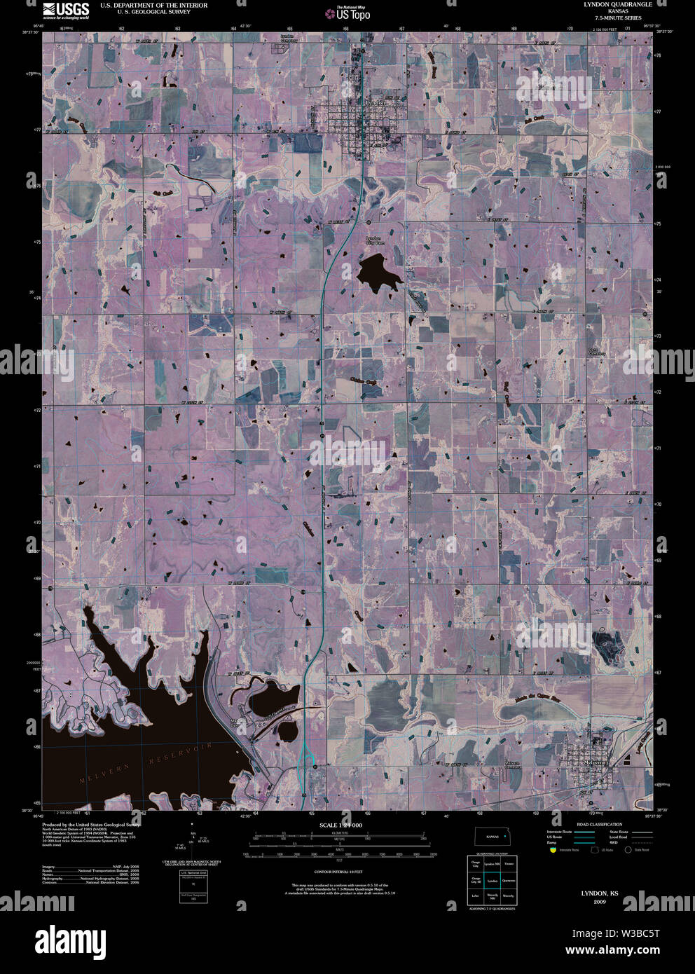 Map of lyndon kansas hi-res stock photography and images - Alamy