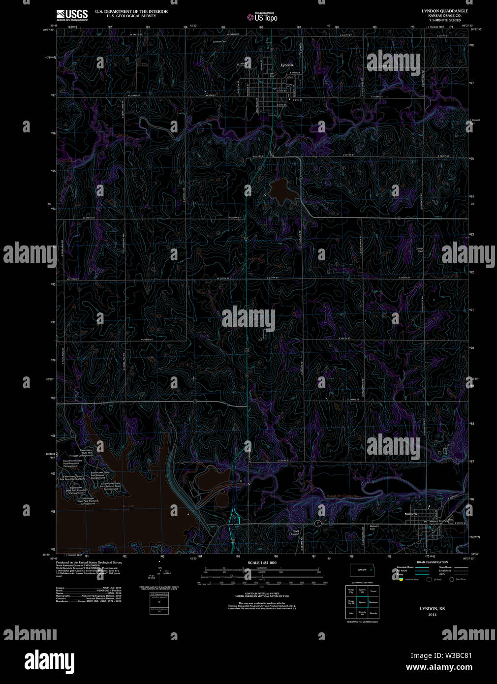 Lyndon map hi-res stock photography and images - Alamy