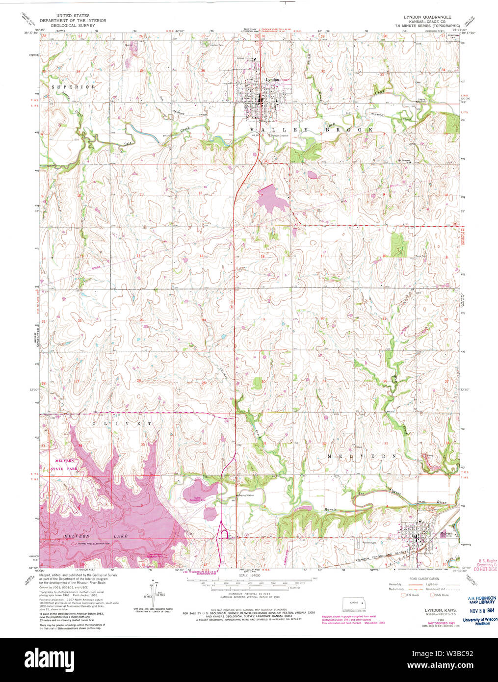 Lyndon map hi-res stock photography and images - Alamy