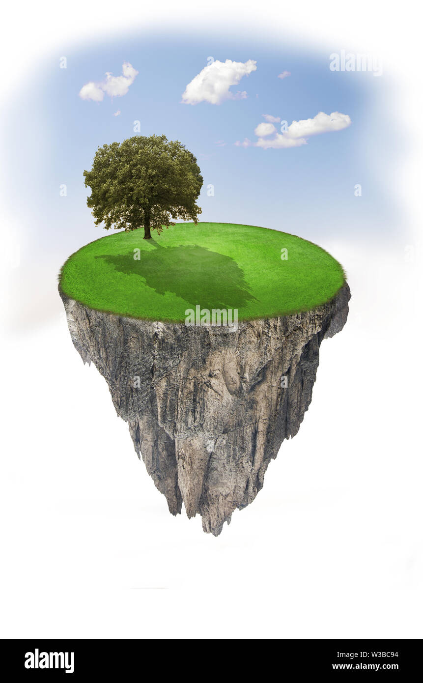 conceptual illustration for an ecological and clean green planet Stock ...