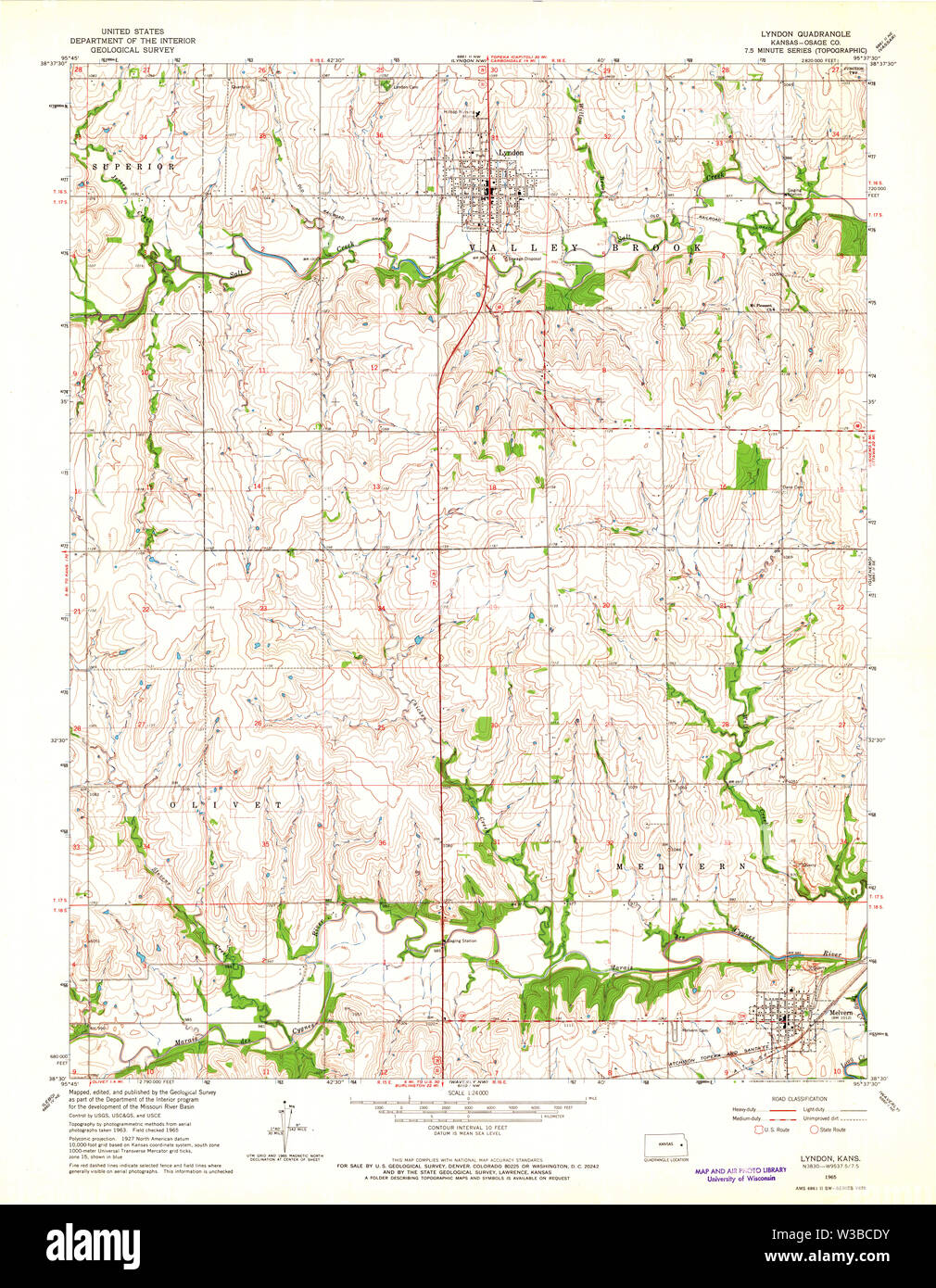 Lyndon map hi-res stock photography and images - Alamy