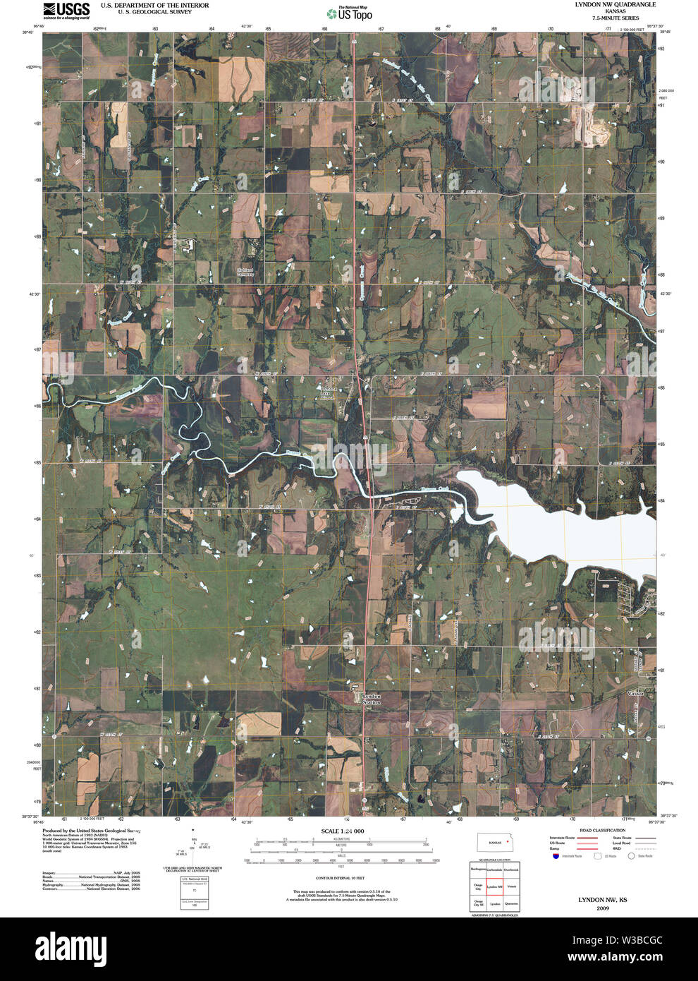 Map of lyndon hi-res stock photography and images - Alamy