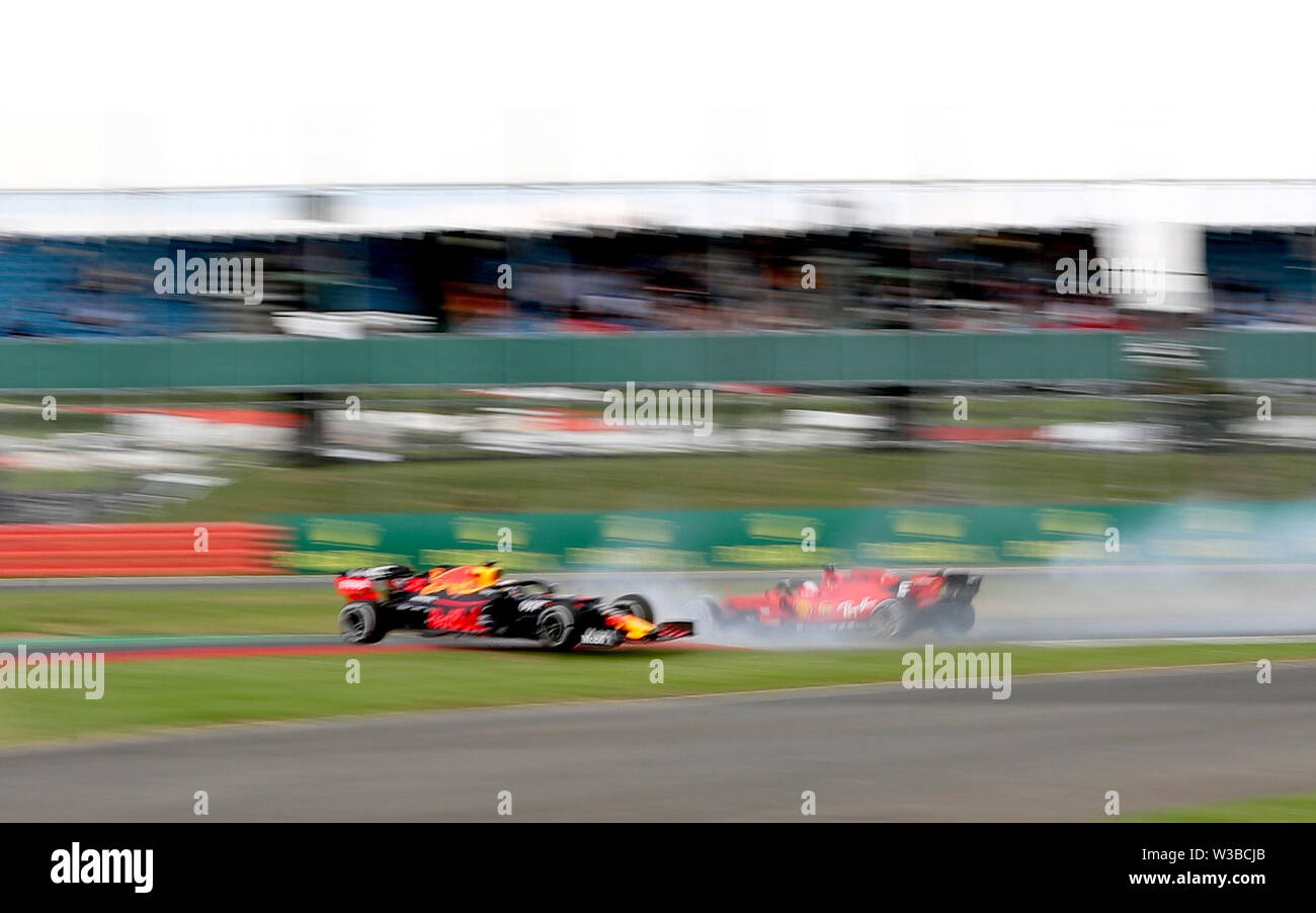 Verstappen silverstone crash hi-res stock photography and images - Alamy
