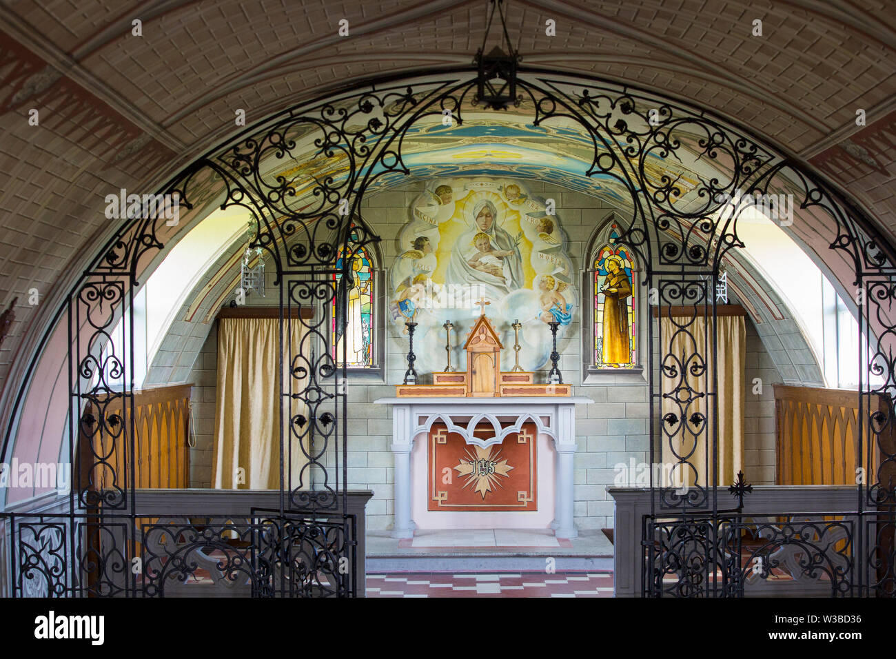 The Italian chapel on Lamb Holm in the Orkney islands, a catholic ...