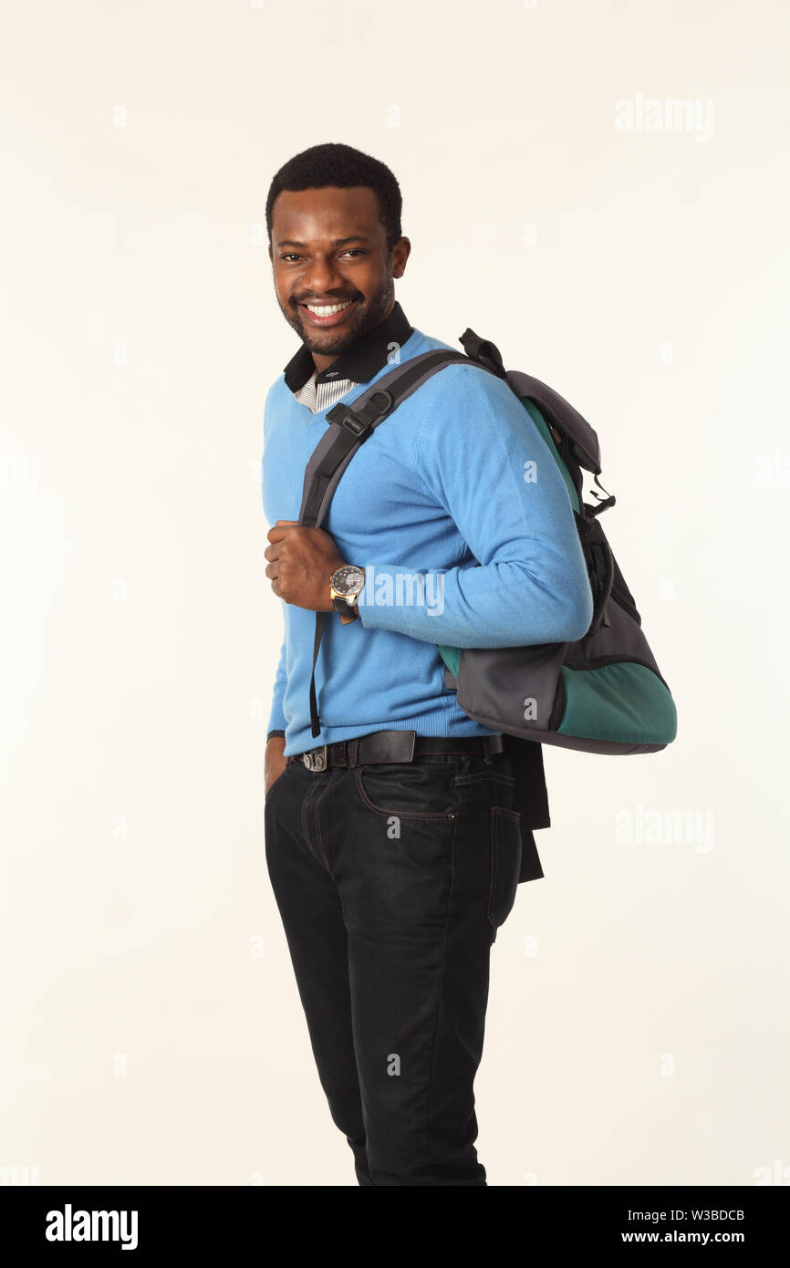 Portrait of a college student smiling Stock Photo - Alamy