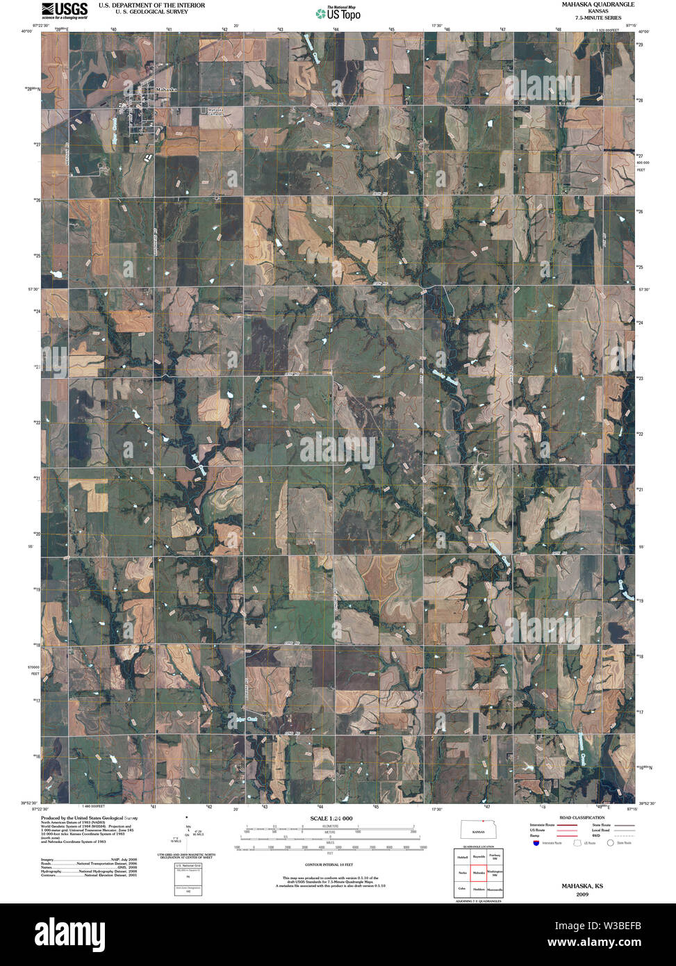 Map of mahaska hi-res stock photography and images - Alamy