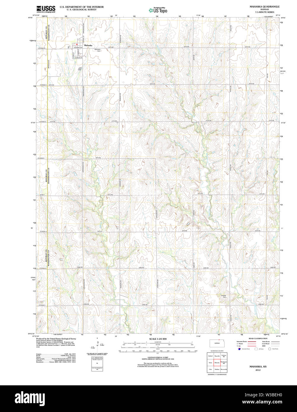 Map of mahaska hi-res stock photography and images - Alamy