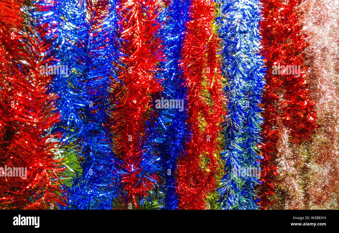 Shining tinsel hi-res stock photography and images - Alamy
