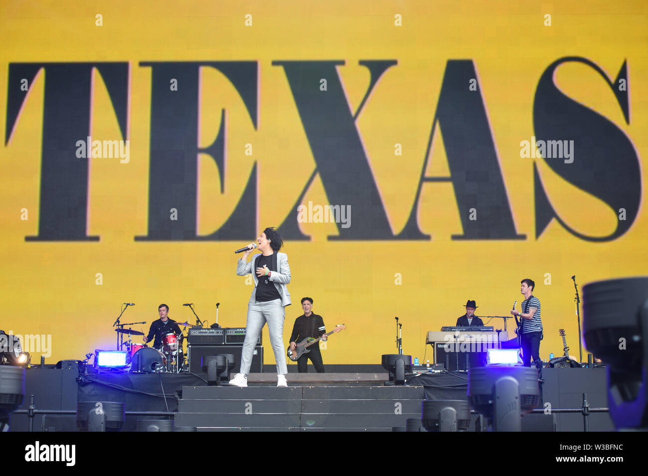 Texas performing during the British Summer Time festival at Hyde Park ...