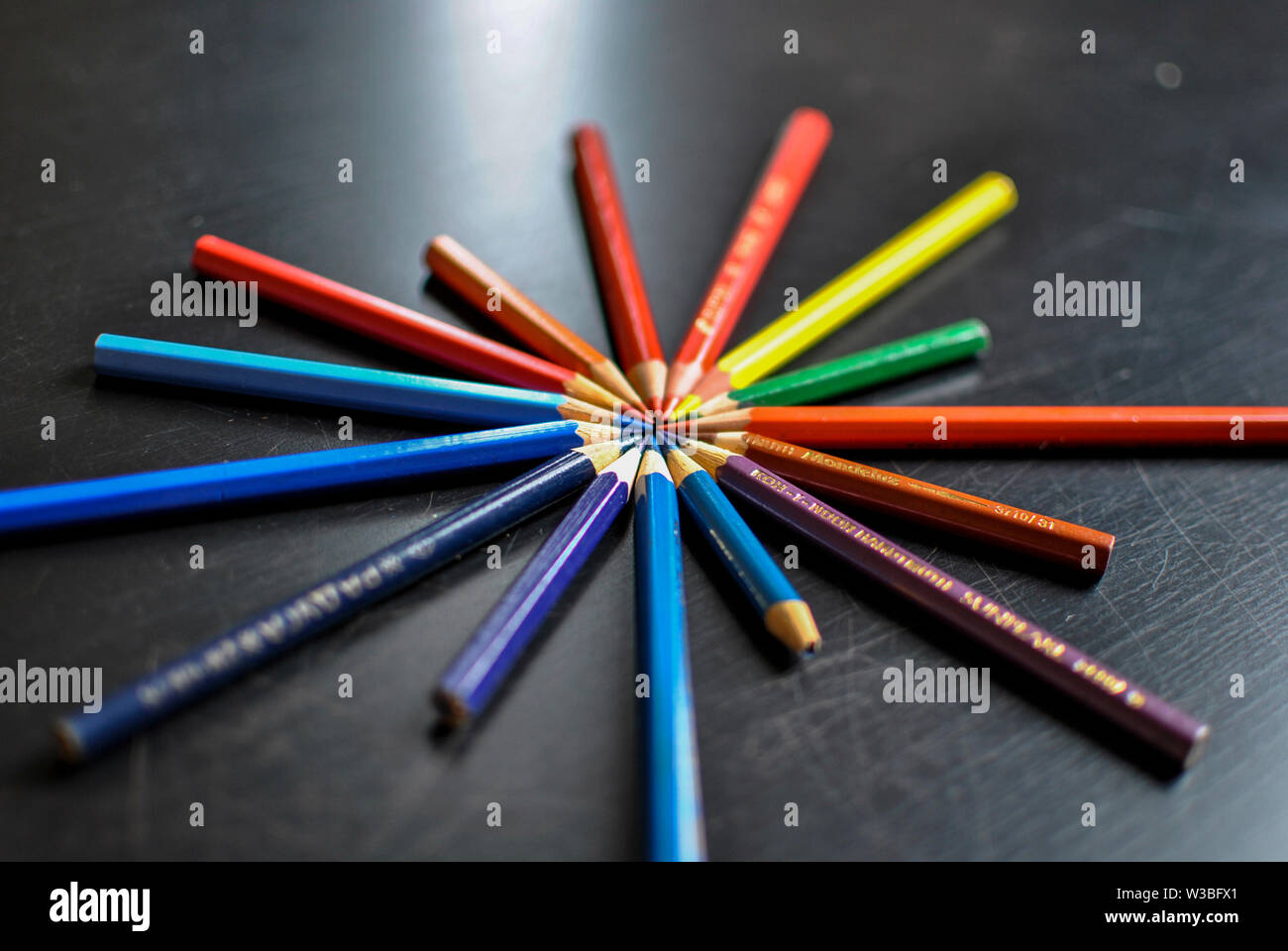 Pencil drawing circles hi-res stock photography and images - Alamy