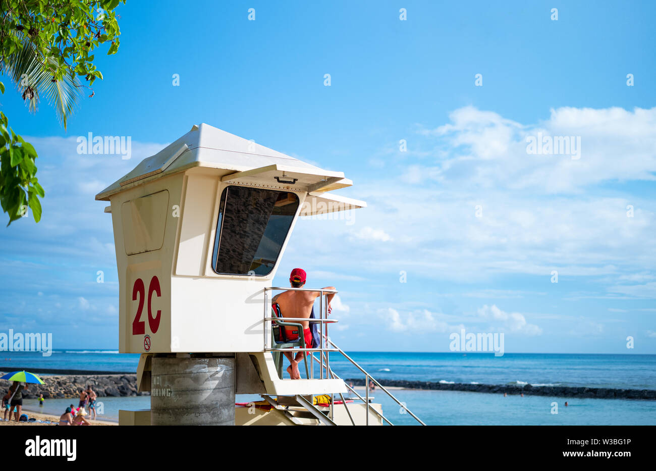Beach attendant hi-res stock photography and images - Alamy
