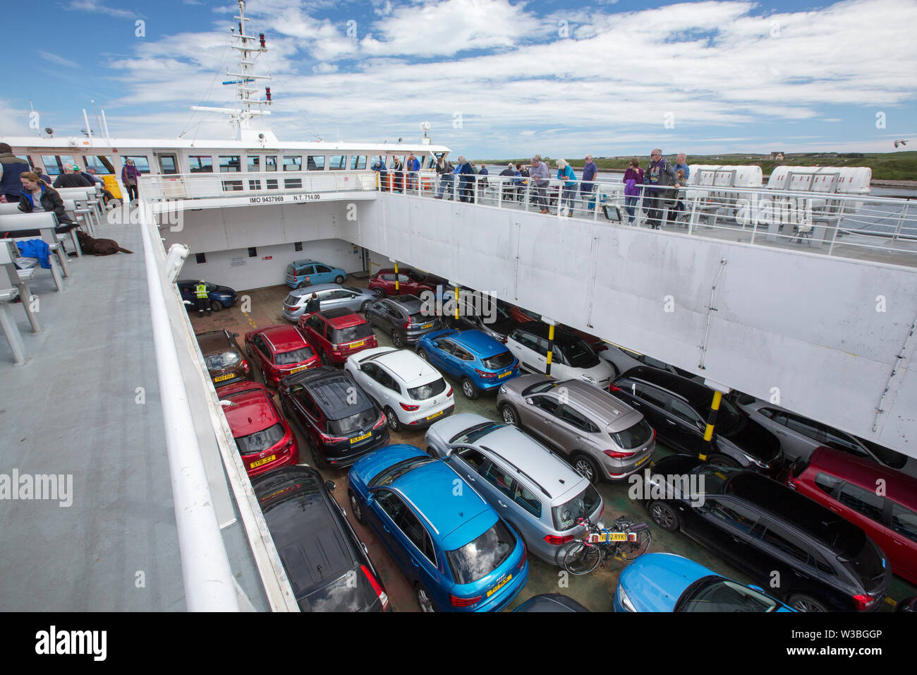 A car ferry between Gills Bay on Scotlands North coast and the Orkney ...