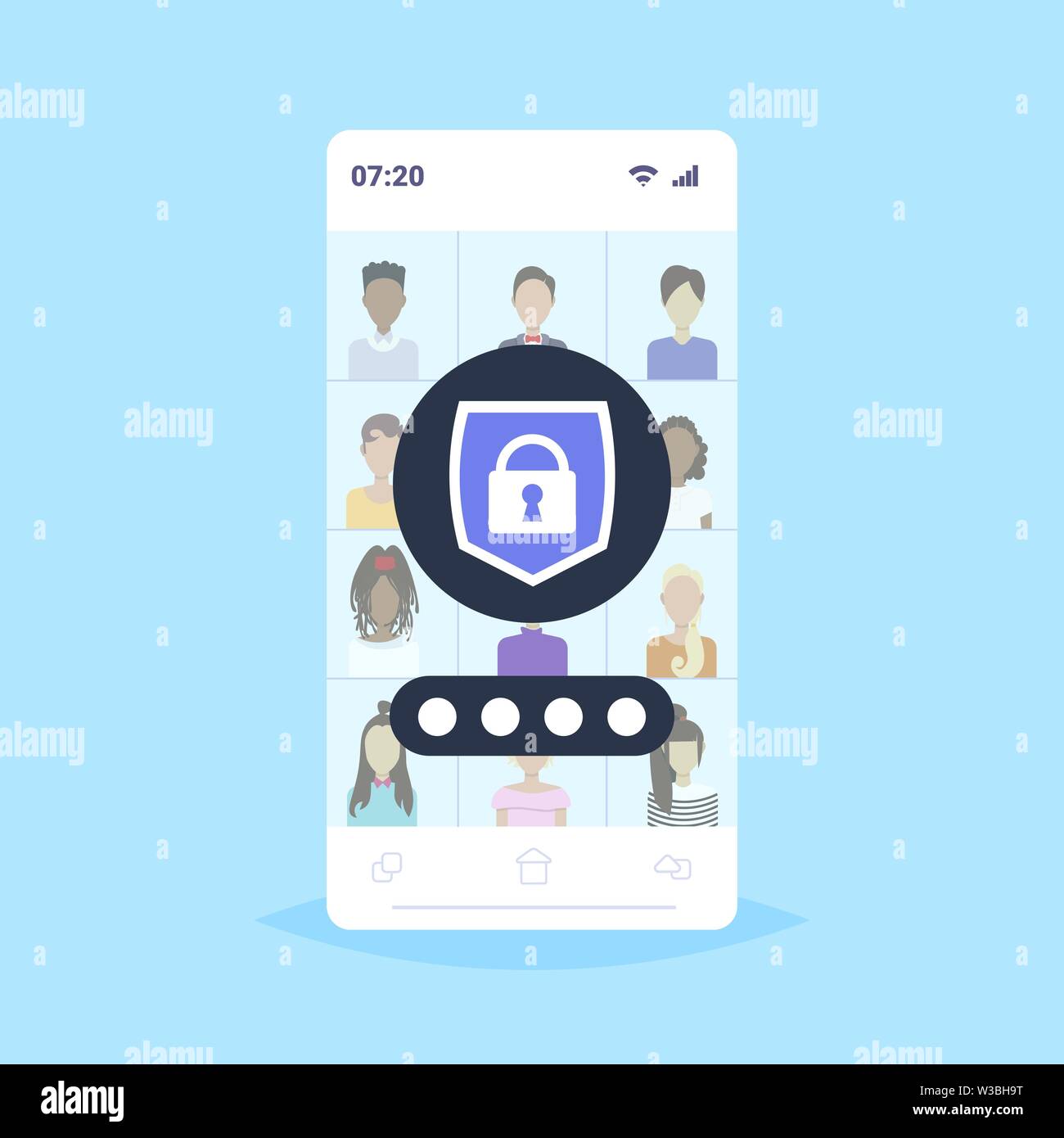Data privacy social media Stock Vector Images - Alamy