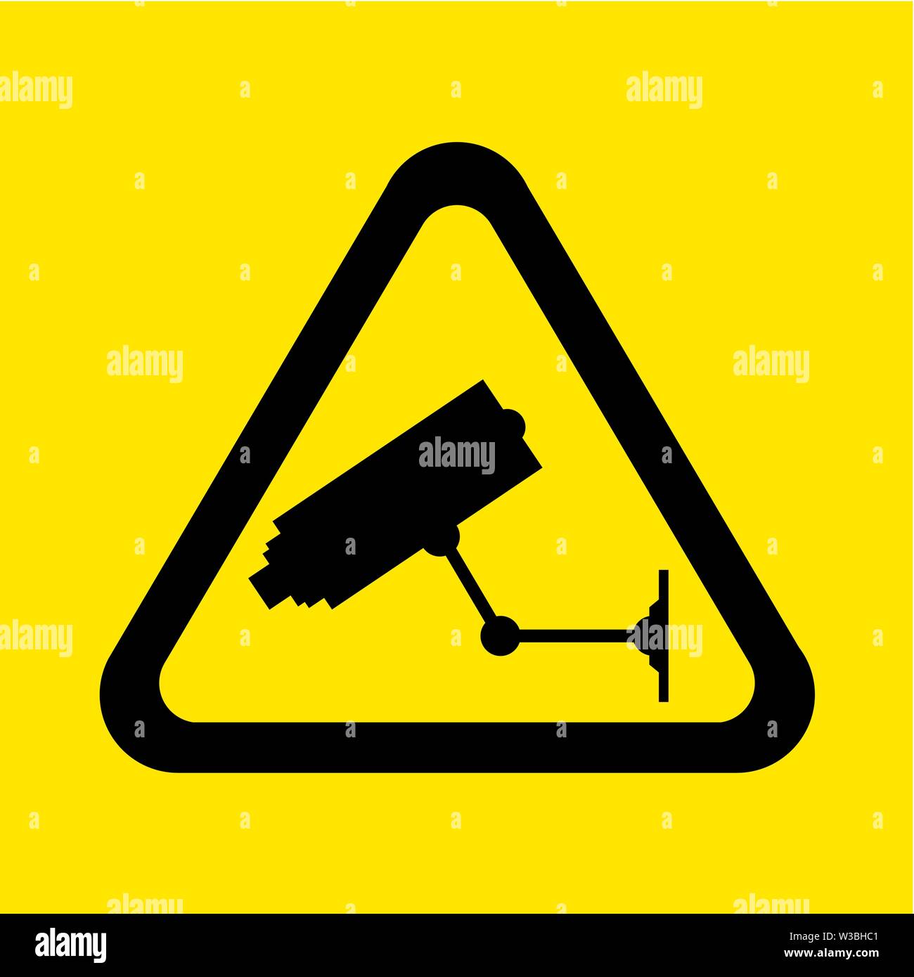 Cctv warning sign Stock Vector Image & Art - Alamy