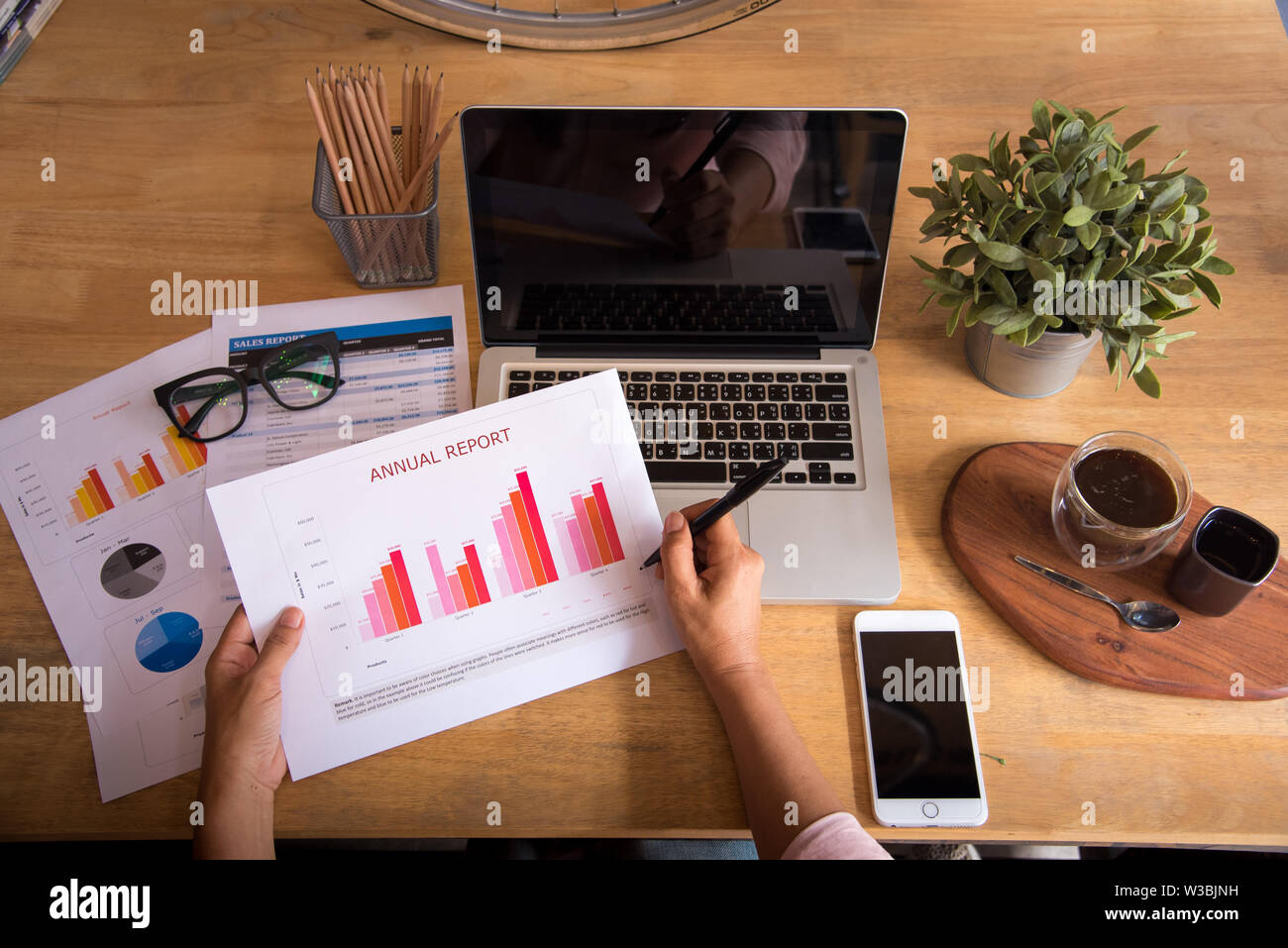 Reading from notebook hi-res stock photography and images - Alamy