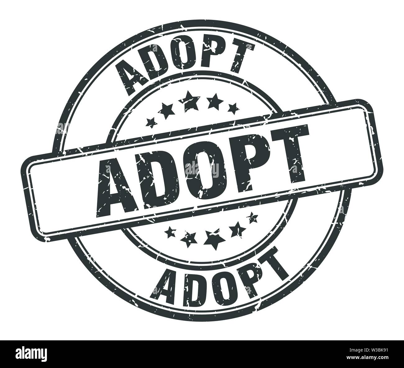 adopt stamp. adopt round grunge sign. adopt Stock Vector Image & Art ...