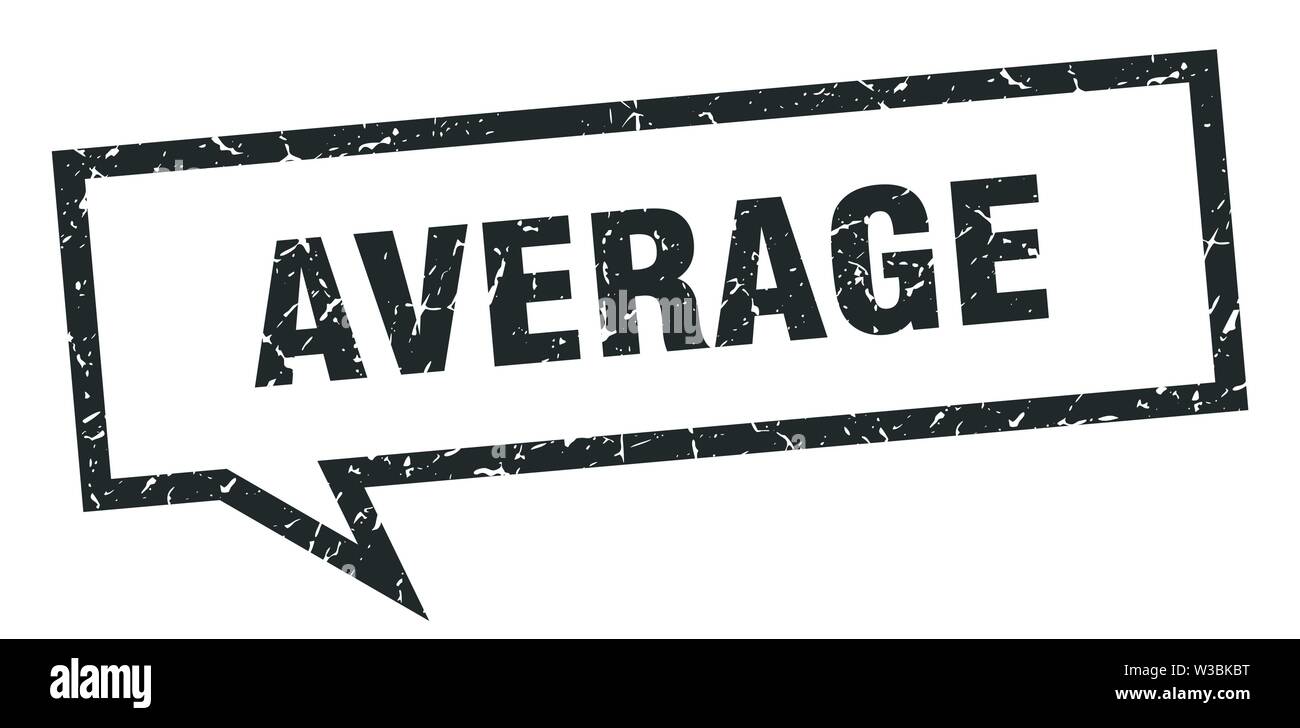 average sign. average square speech bubble. average Stock Vector Image ...