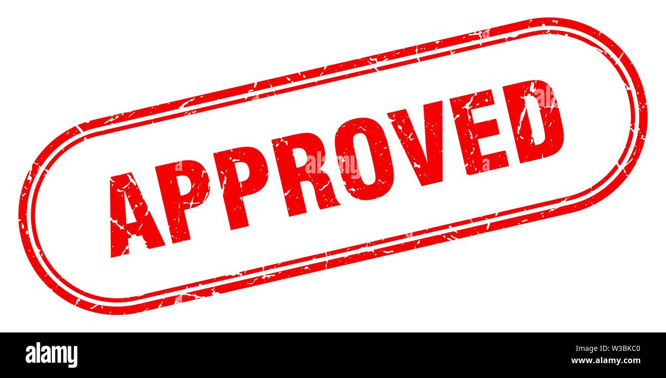 approved stamp. approved square grunge sign. approved Stock Vector ...
