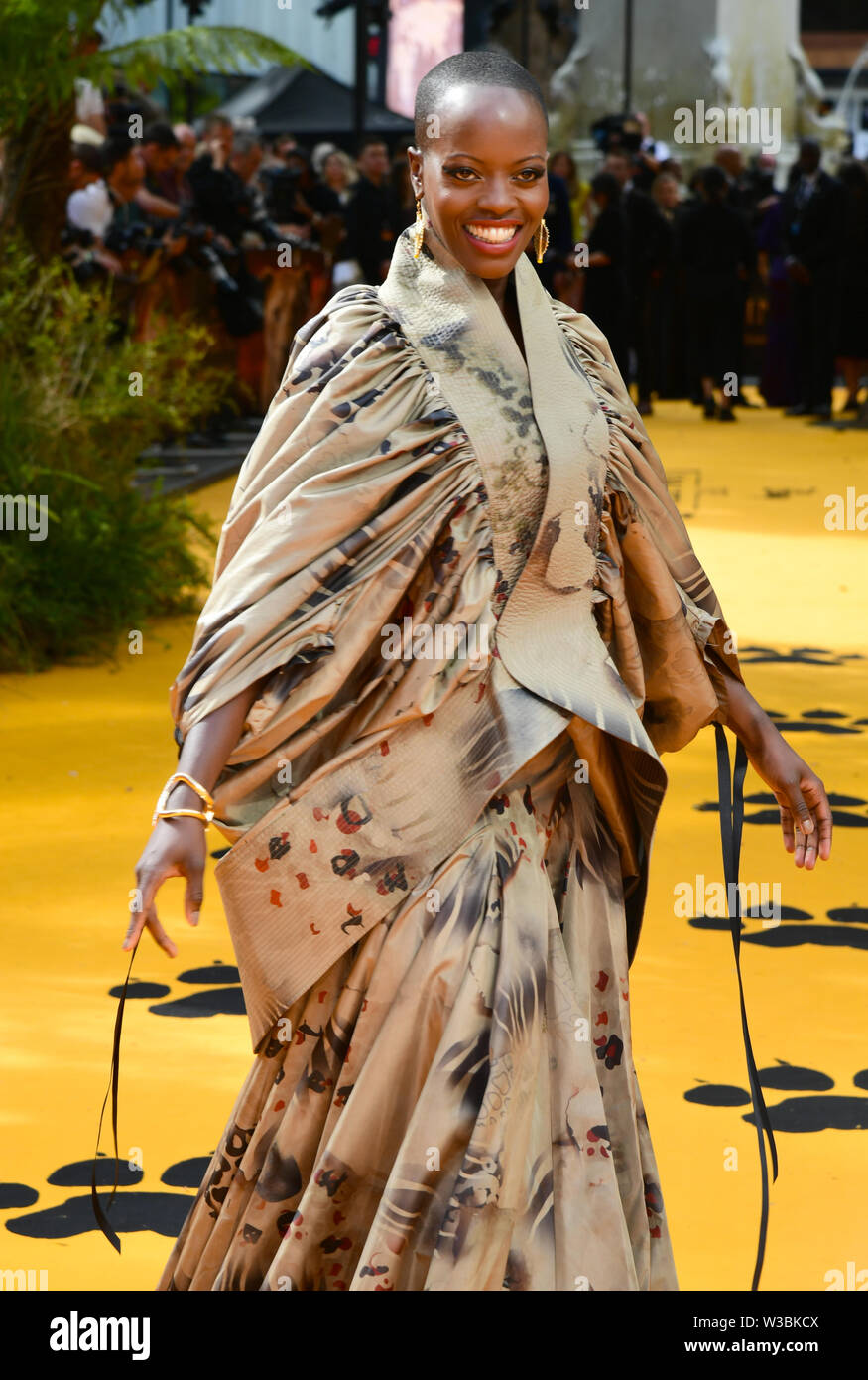 Florence Kasumba attending Disney's The Lion King European Premiere ...