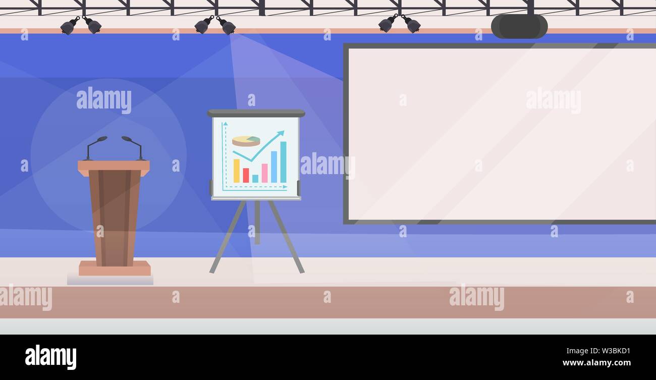 modern conference room with flip chart tribune and board empty no ...