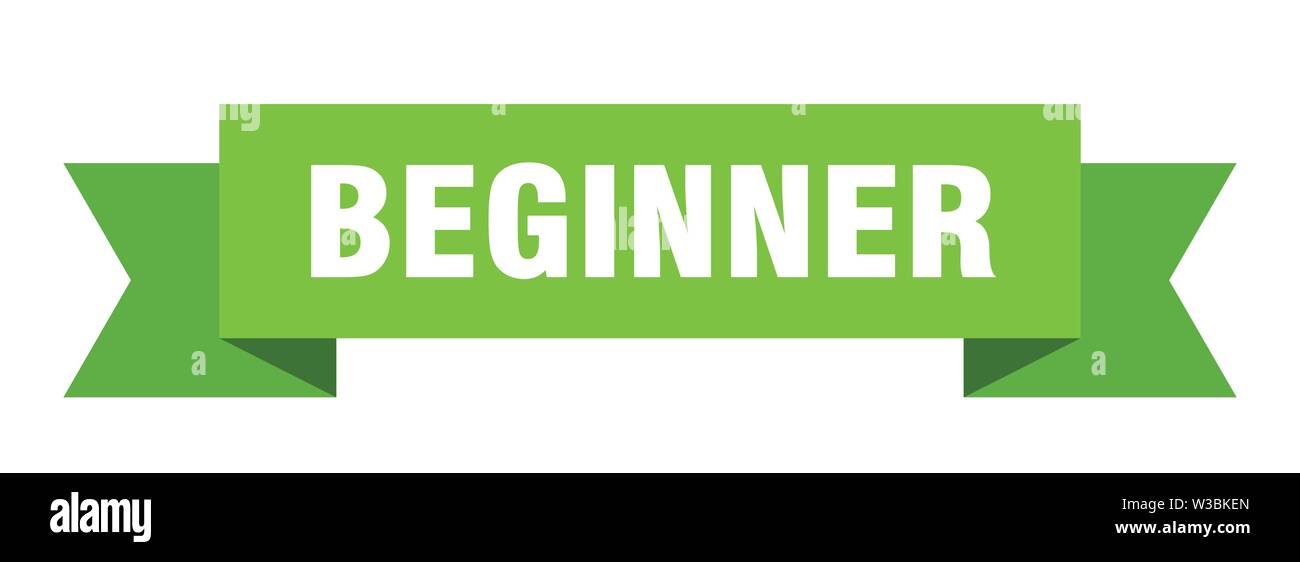 beginner ribbon. beginner isolated sign. beginner banner Stock Vector ...