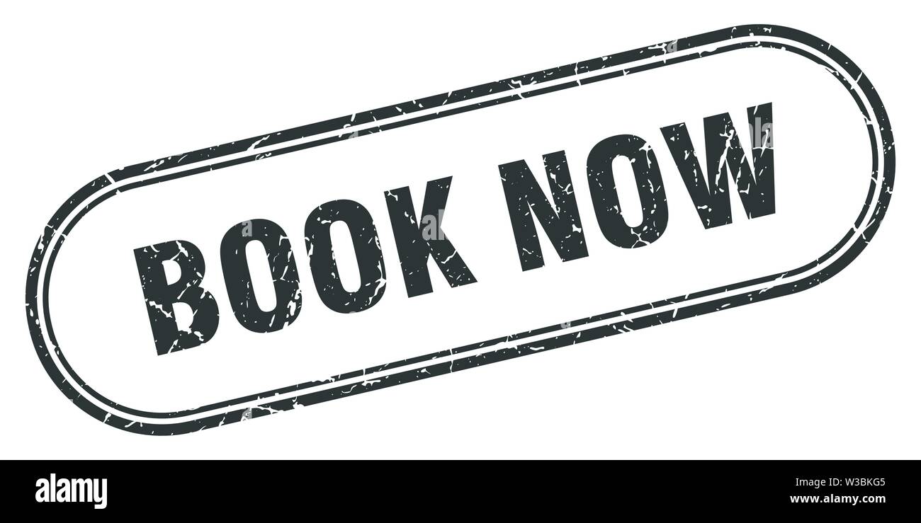 Book now stamp Black and White Stock Photos & Images - Alamy