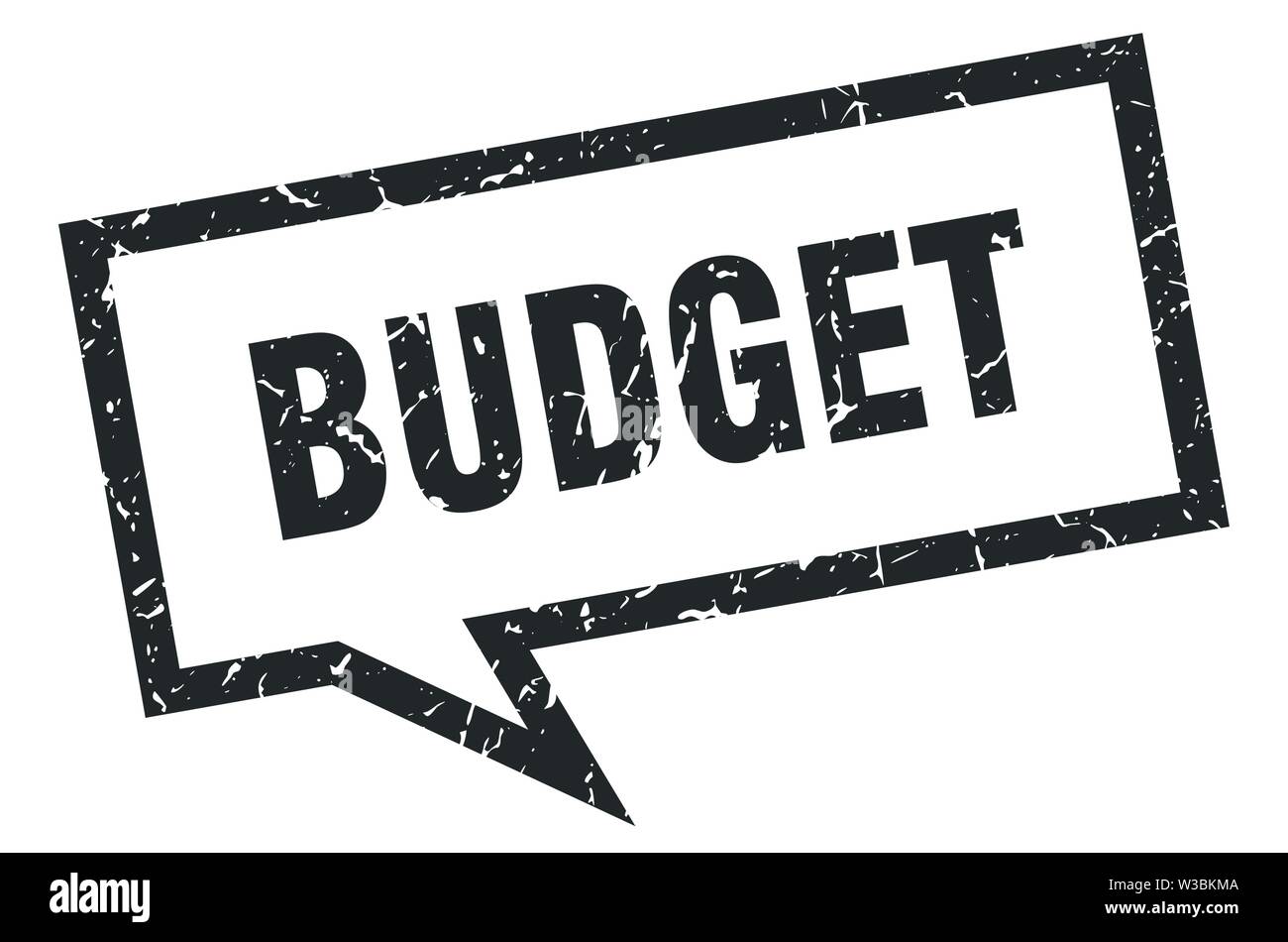 budget sign. budget square speech bubble. budget Stock Vector Image ...