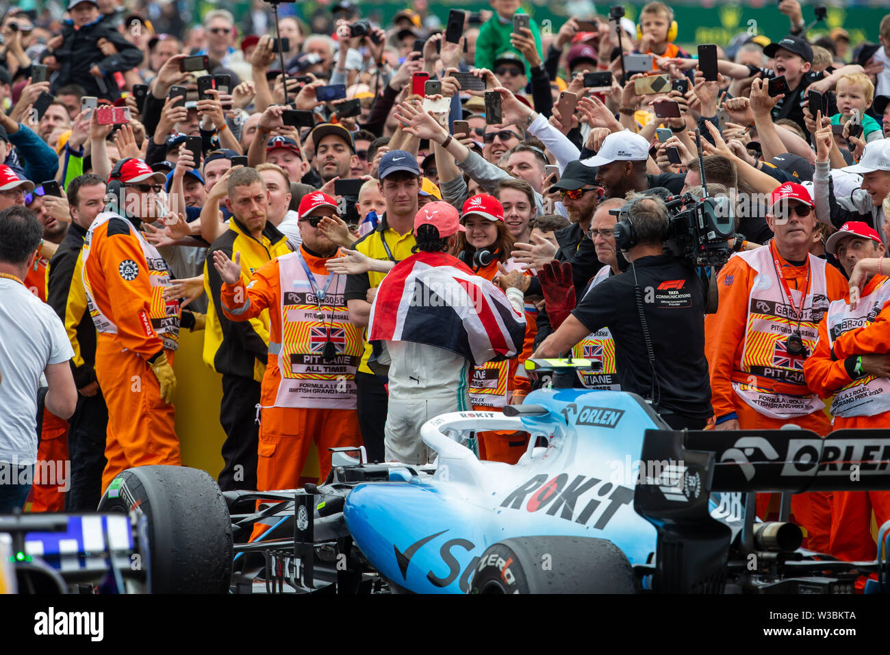 Silverstone, UK. 14th July 2019. FIA F1 Grand Prix of Britain, Race Day ...
