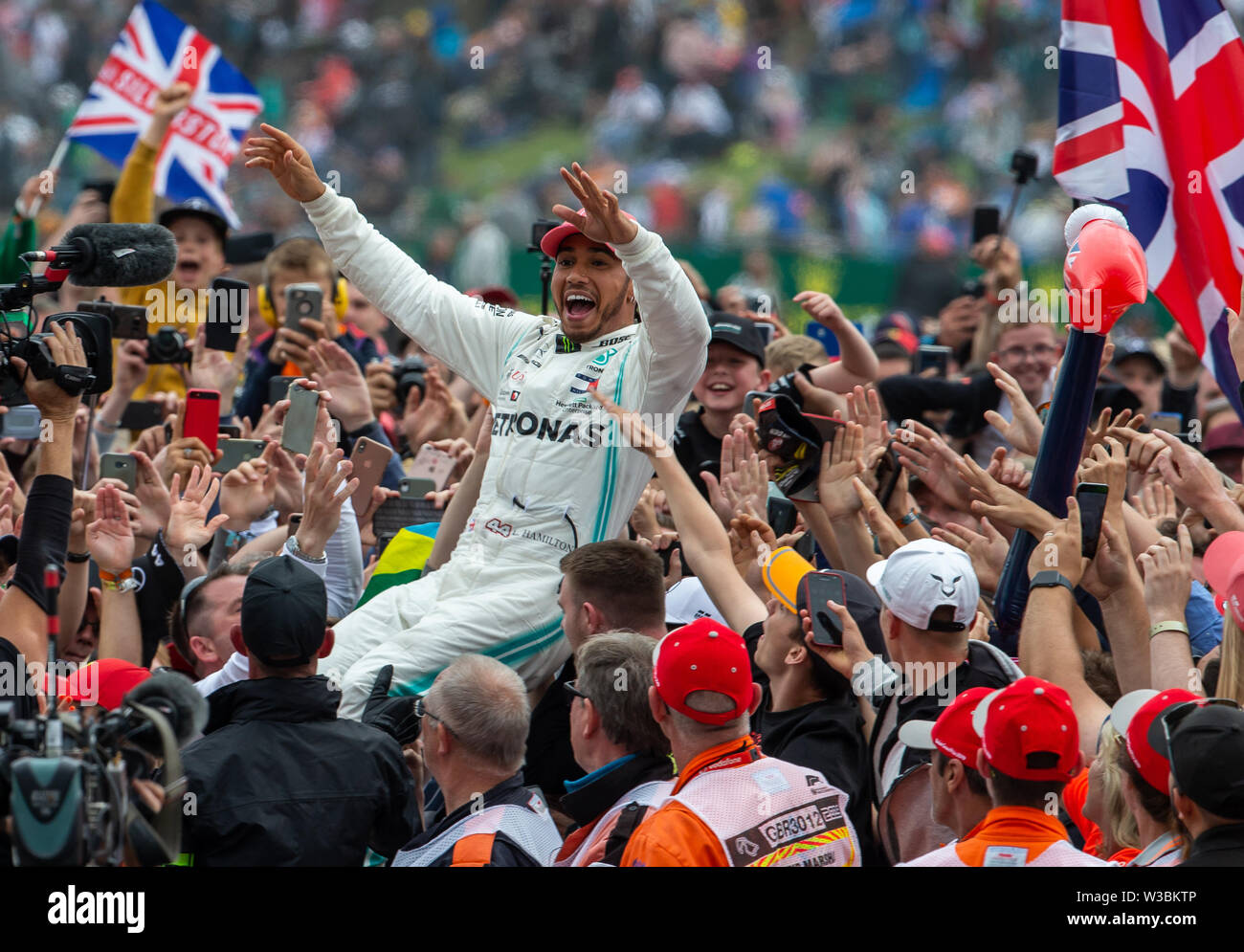 Silverstone, UK. 14th July 2019. FIA F1 Grand Prix of Britain, Race Day ...