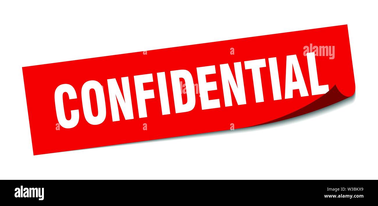 confidential sticker. confidential square isolated sign. confidential ...