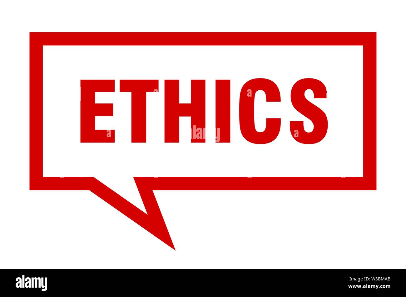 Ethics square isolated sign hi-res stock photography and images - Alamy