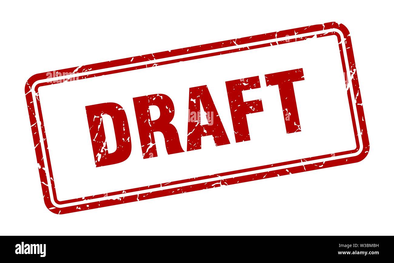 draft stamp. draft square grunge sign. draft Stock Vector Image & Art ...