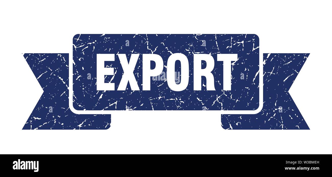 export grunge ribbon. export sign. export banner Stock Vector Image ...