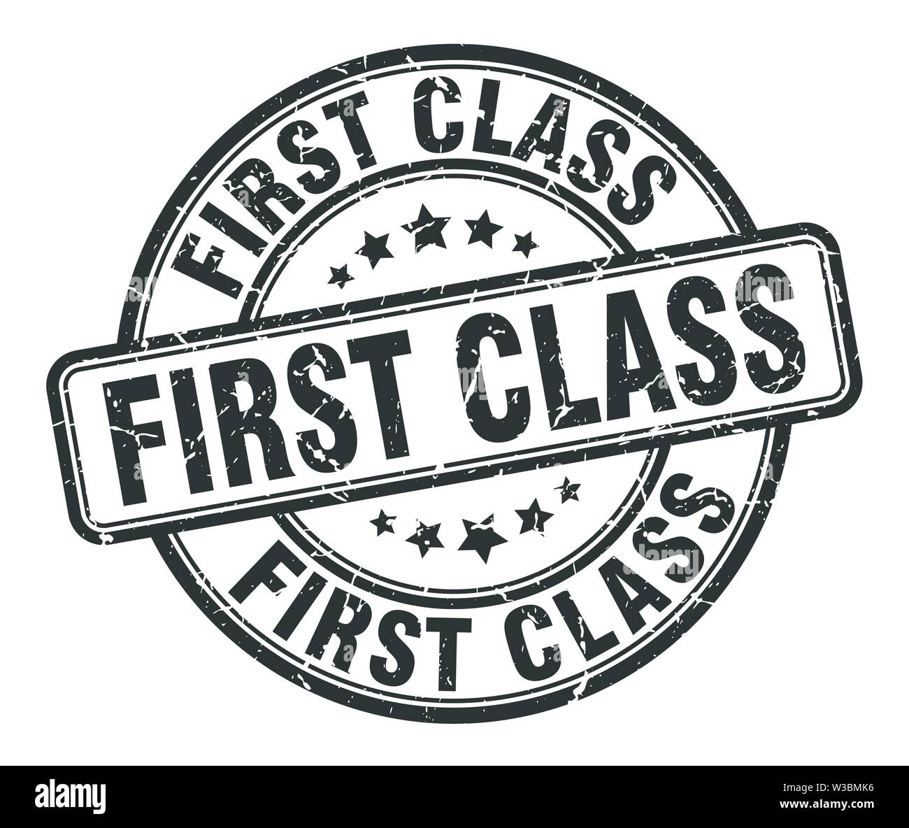 first class stamp. first class round grunge sign. first class Stock ...