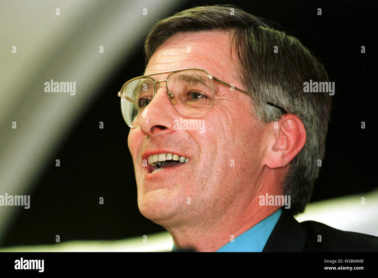 Rod Richards Conservative politician pictured at a debate in Swansea ...