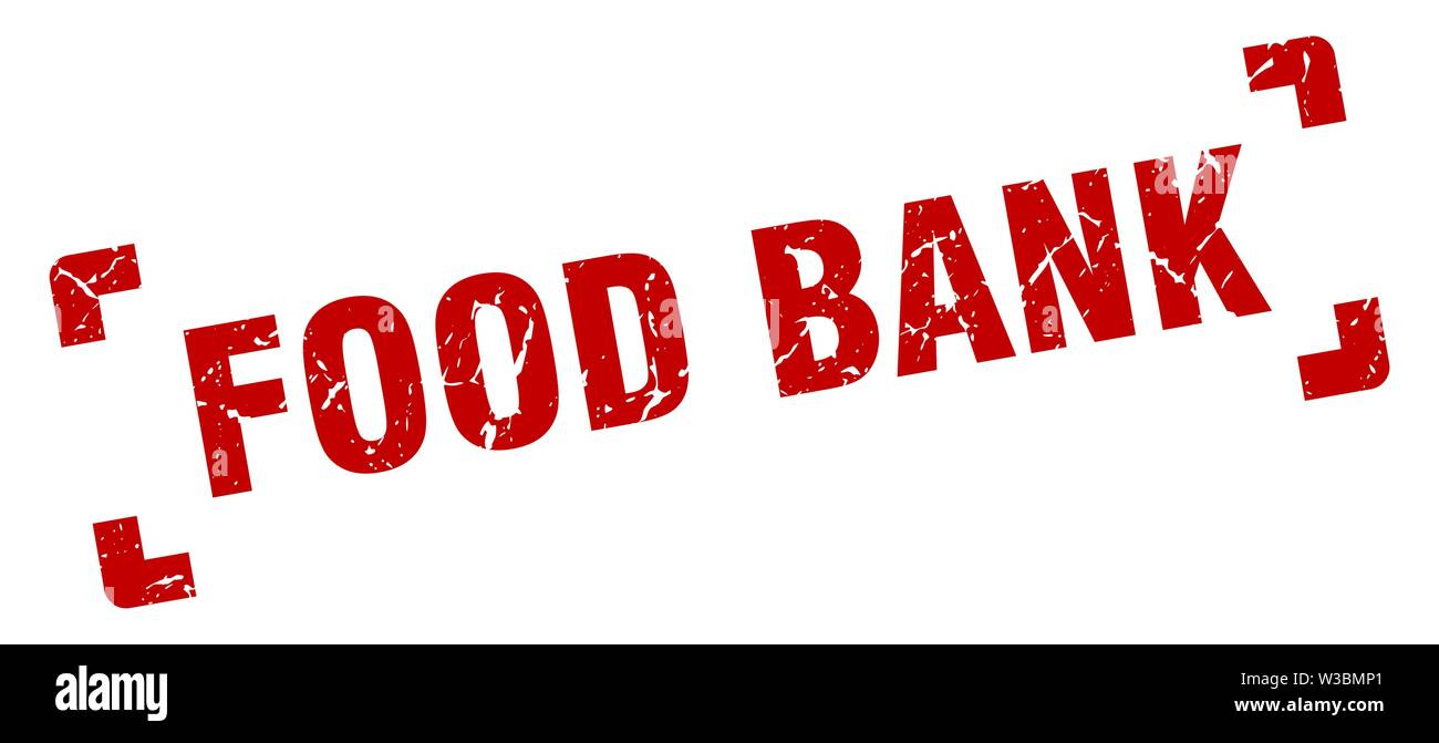 food bank stamp. food bank square grunge sign. food bank Stock Vector ...